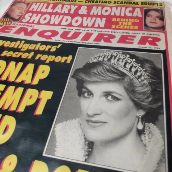Other | Princess Diana The National Enquirer Tabloid 1998 Princess ...